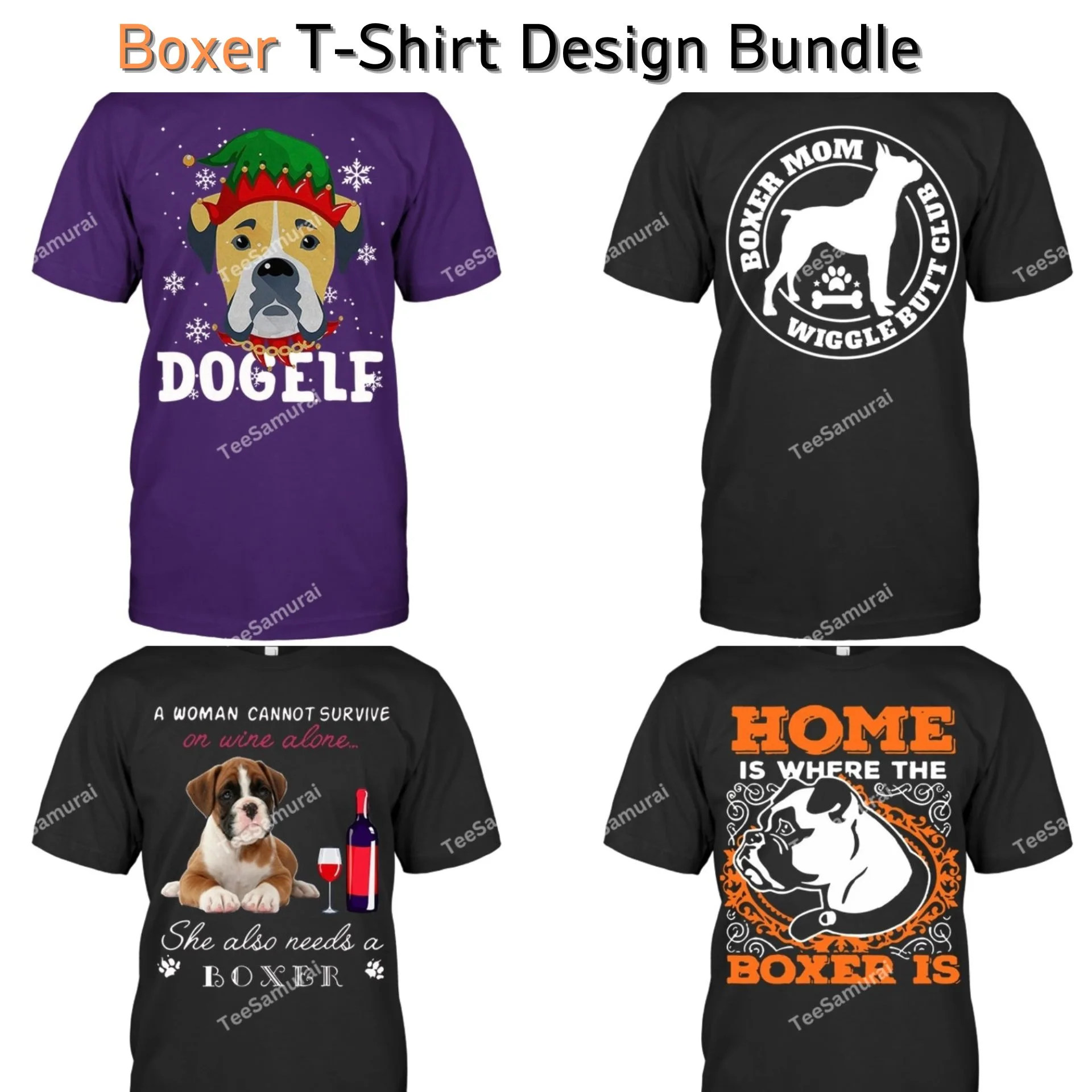 Boxer T-Shirt Design Bundle - Digital Business Network
